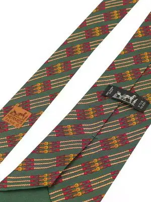 Hermès Printed Tie - Green