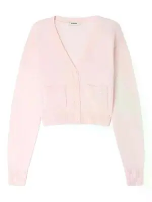 Sandro V-neck Cropped Cardigan