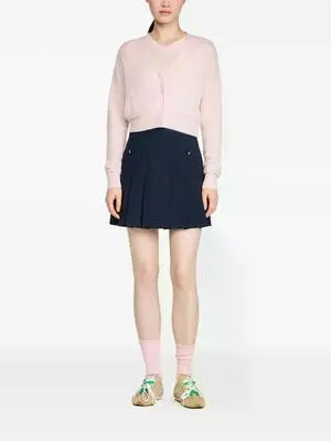 Sandro V-neck Cropped Cardigan