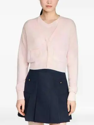 Sandro V-neck Cropped Cardigan