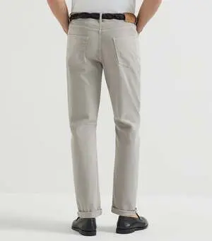 Brunello Cucinelli Garment-dyed Straight Leg Jeans - Brown