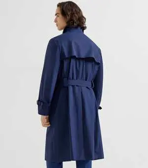 Brunello Cucinelli Wool Fresco Trench Coat
