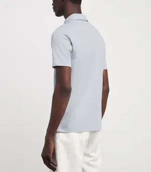 Paul & Shark X Kl Rahul Aqua Touch Cotton Interlock Polo Shirt - Blue