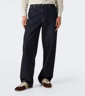 Dries Van Noten Wide-leg Cotton Jeans - Blue