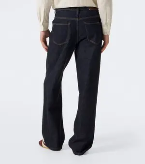 Dries Van Noten Wide-leg Cotton Jeans - Blue