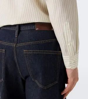 Dries Van Noten Wide-leg Cotton Jeans - Blue