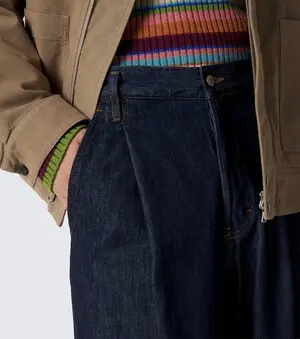 Dries Van Noten Wide-leg Cotton Jeans - Blue