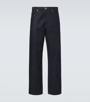 Dries Van Noten Wide-leg Cotton Jeans - Blue