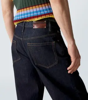 Dries Van Noten Wide-leg Cotton Jeans - Blue