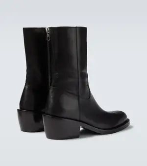 Dries Van Noten Leather Ankle Boots