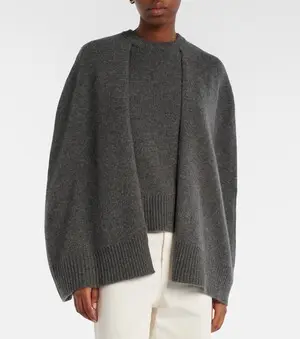 TOTEME Cashmere Poncho - Grey