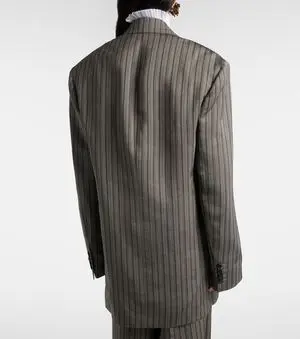 Dries Van Noten Striped Double-breasted Blazer