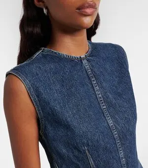 AGOLDE Barton Denim Minidress - Blue