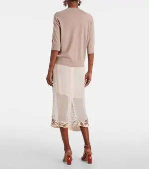 Dries Van Noten Merino Wool Crewneck Sweater - Beige