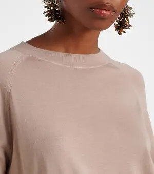 Dries Van Noten Merino Wool Crewneck Sweater - Beige