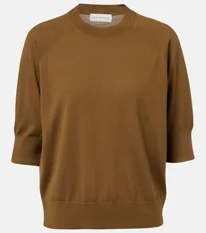 Dries Van Noten Merino Wool Crewneck Sweater - Green