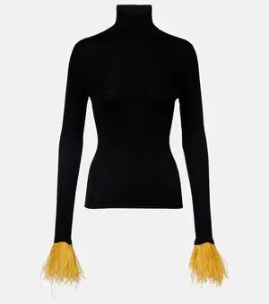 La DoubleJ Cashmere And Silk Turtleneck Sweater - Black