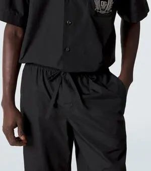Dolce & Gabbana Vanity Cotton Poplin Bermuda Shorts - Black
