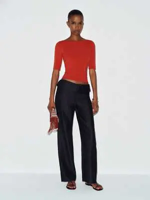 REFORMATION Santino Knit Top Red