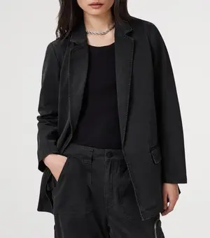 ALLSAINTS Denim Aleida Blazer