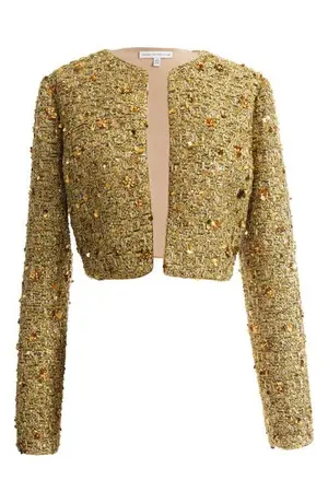 Dress The Population Sequin Embellished Open-front Jacket