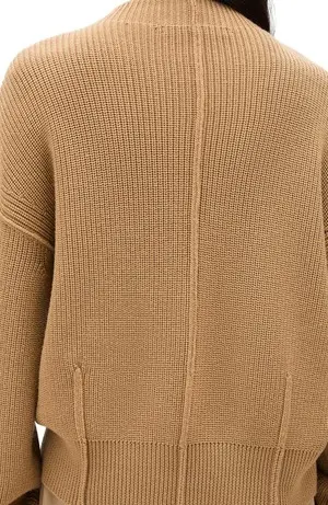 Another Tomorrow Ribbed Crewneck Sweater