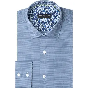 MASUTTO Murray Button Down Long Sleeve Shirt - Blue