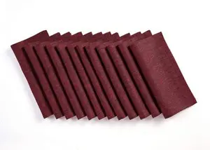 SOLINO HOME Linen Cocktail Napkinsathena - Red Garnet