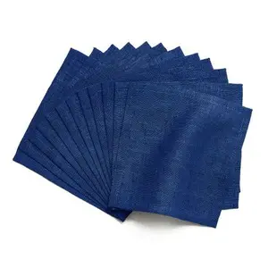 SOLINO HOME Linen Cocktail Napkinsathena - Royal Blue