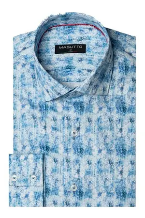 MASUTTO Laredo Print Button-up Long Sleeve Shirt