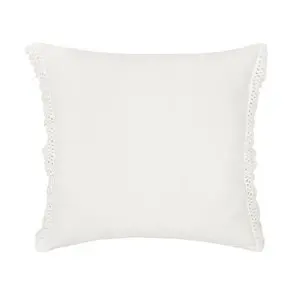 ELISABETH YORK Lavato Dove Cotton Pillow Sham - White