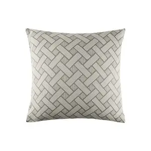 ELISABETH YORK Leighton Shale 100% Cotton Sham 26" X 26 - Gray