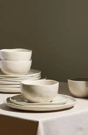 STONE + LAIN Mirella Stoneware 24-piece Dinnerware Set