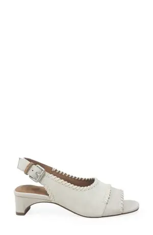 Gentle Souls Samarra Slingback Sandal - Stone Suede