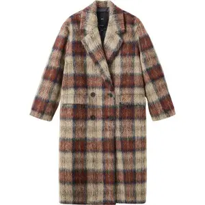 Plaid Wool-Blend Coats
