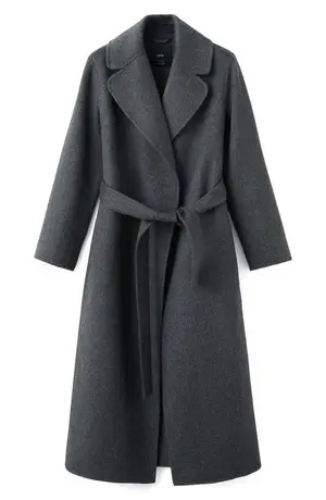 Mango Belted Wool-blend Coat