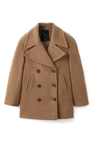 Mango Manteco Double-breasted Wool-blend Coat