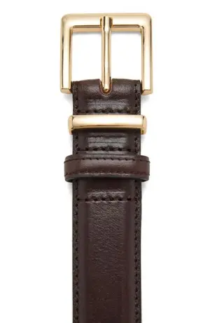 Mango Leather Belt - Chocolate
