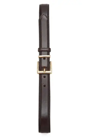 Mango Leather Belt - Chocolate