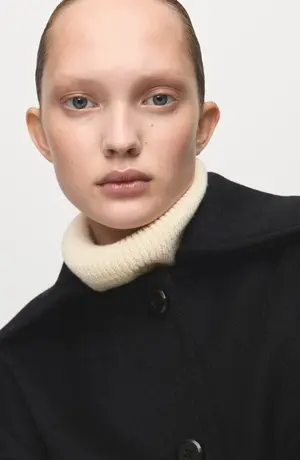 Mango Wool-blend Cropped Jacket