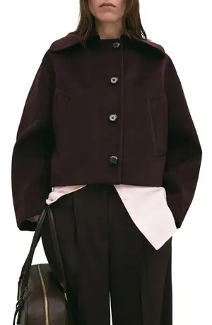 Mango Button Detailed Outerwear For Women