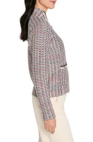 NIC+ZOE Tuck Stitch Colorwheel Knit Jacket