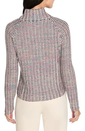 NIC+ZOE Tuck Stitch Colorwheel Knit Jacket