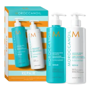 MOROCCANOIL® Moisture Repair Shampoo & Conditioner Half-liter Duo - One-color