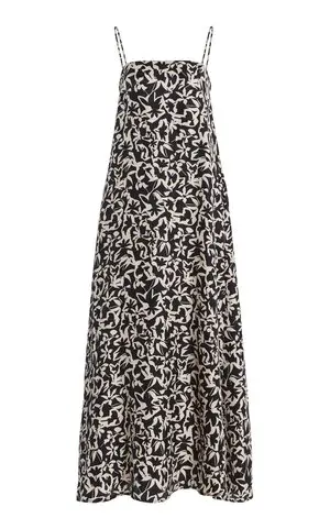 ASCENO Melfi Flared Maxi Dress