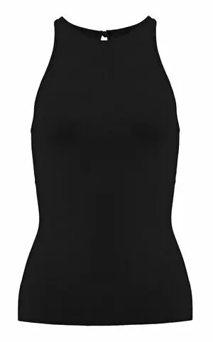 Carolina Herrera Signature Silk-cotton Tank Top - Black