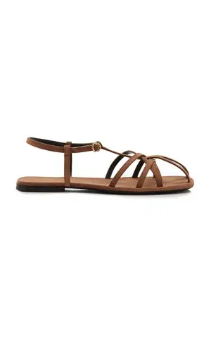 HERBERT LEVINE The Catch Suede Sandals - Brown