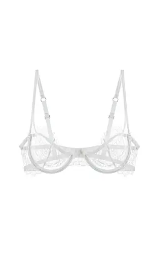 MERS SILK Lacy Lace Bra