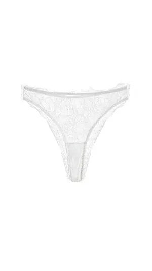 MERS SILK Lacy Lace Thong