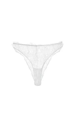 MERS SILK Lacy Lace Thong